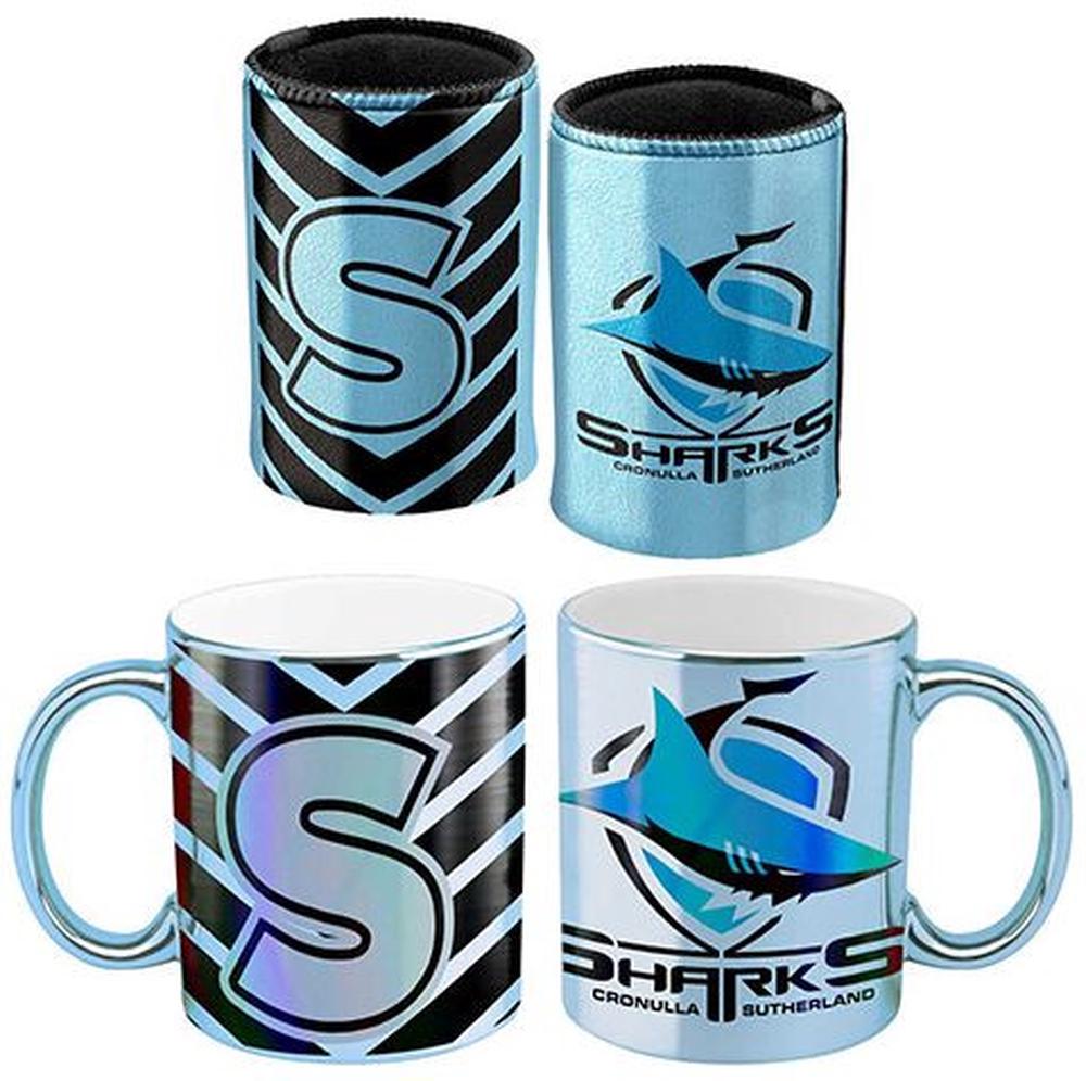Licensing Essentials NRL Coffee Mug Metallic and Can Cooler Pack ...