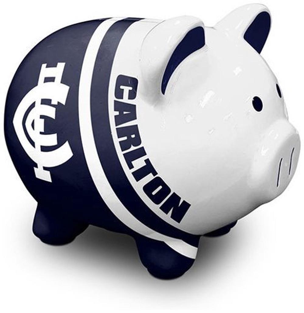 Licensing Essentials Afl: Carlton Blues Piggy Money Box | Buy online at ...