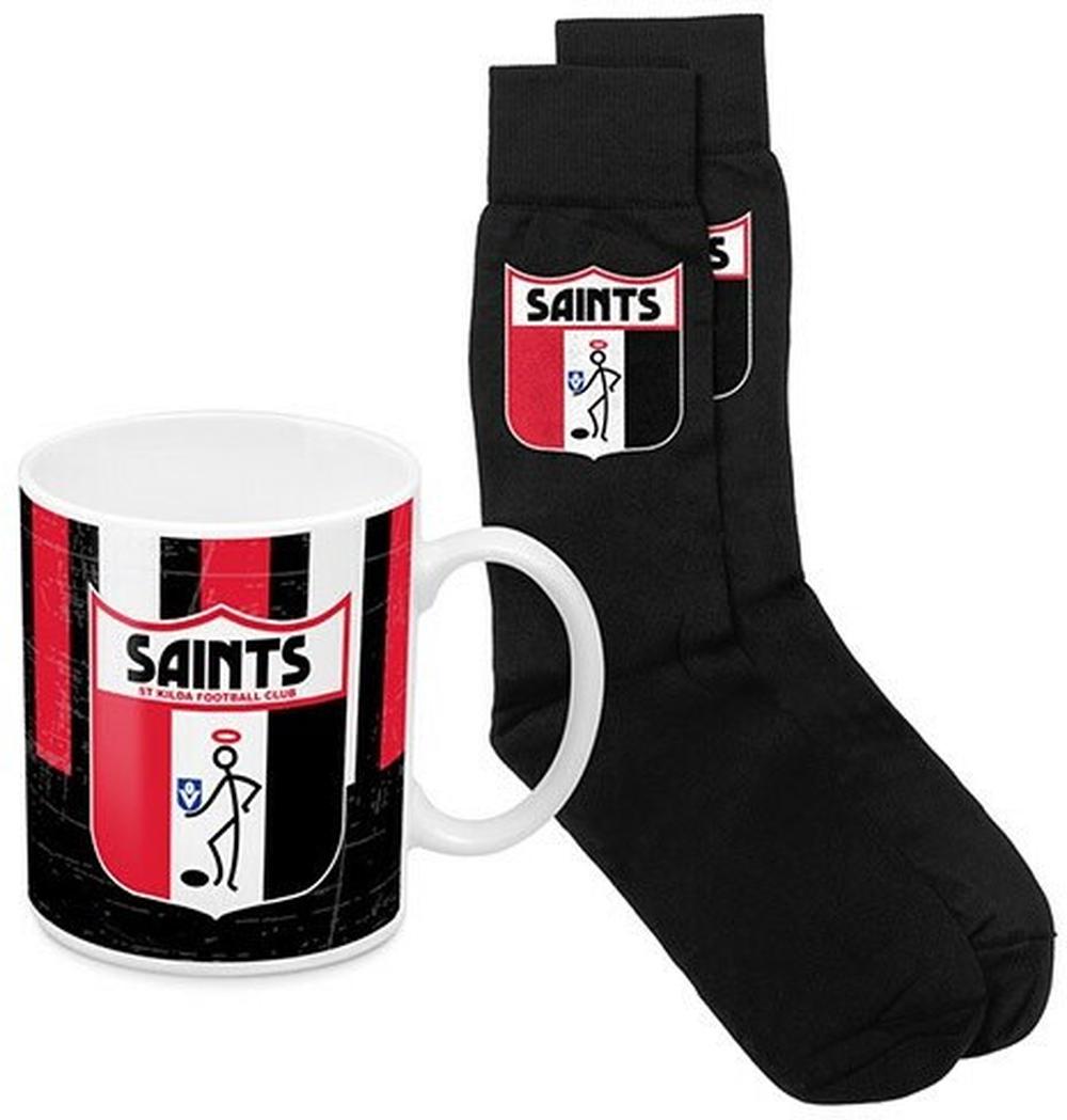 Licensing Essentials AFL Coffee Mug and Sock Pack (Heritage St Kilda Saints) | Buy online at The ...