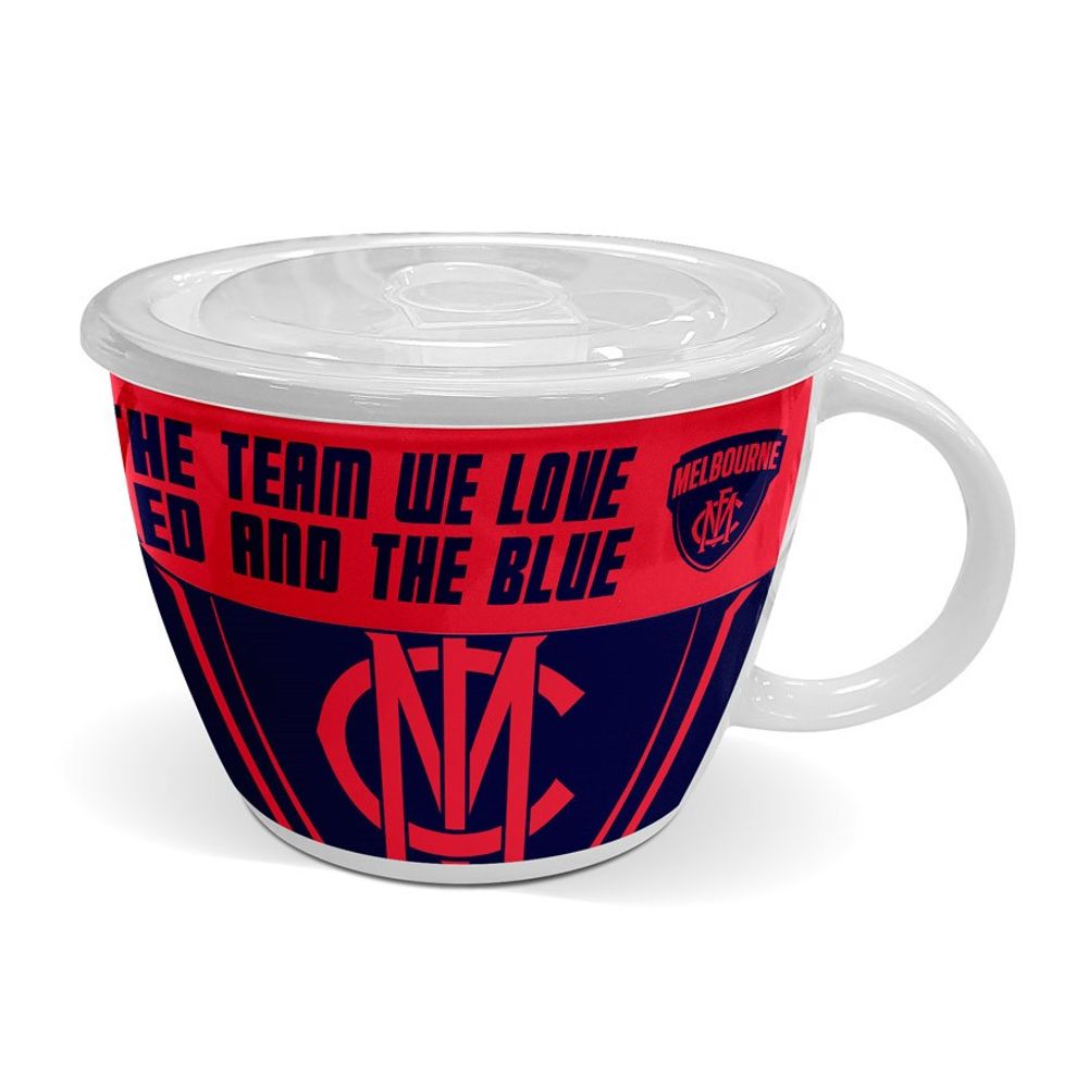 Licensing Essentials AFL Soup Mug with Lid (Melbourne Demons) | Buy ...