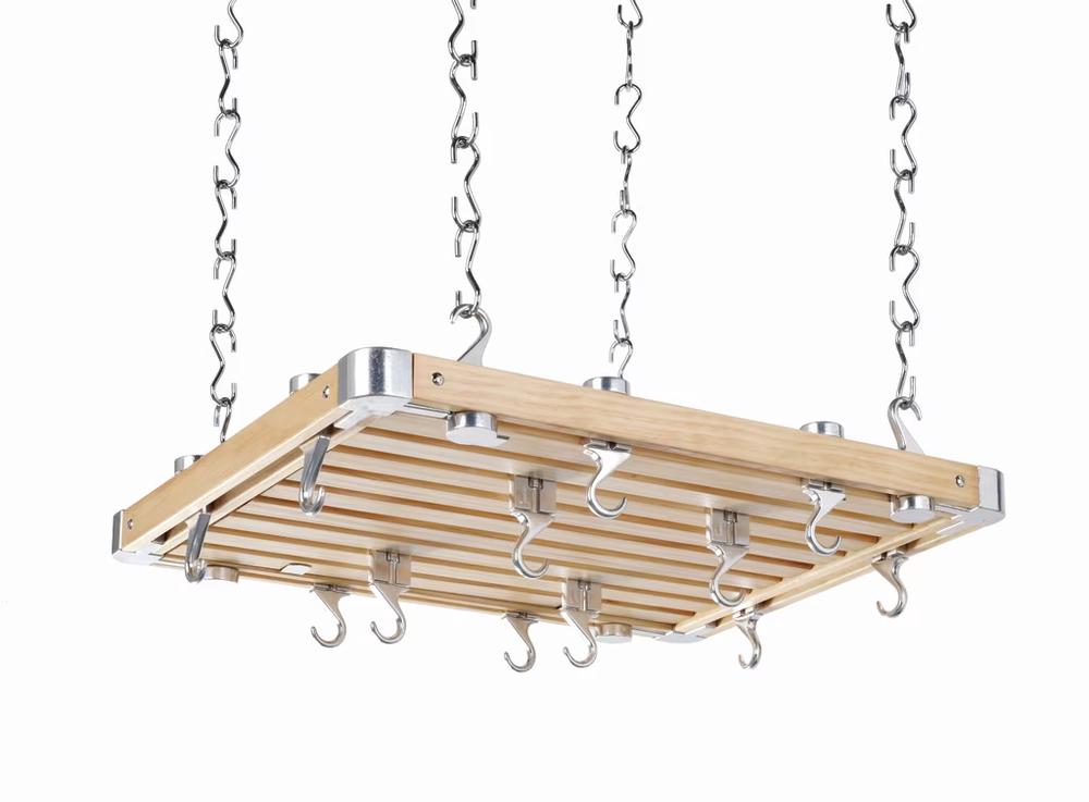 Hahn Natural Wood Rectangle Ceiling Rack | Buy online at The Nile