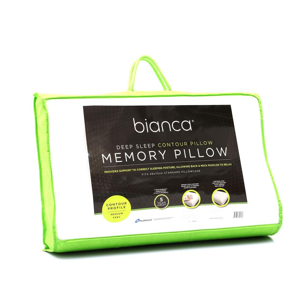 Bianca Deep Sleep Memory Foam Pillow - Contour Profile | Buy online at ...