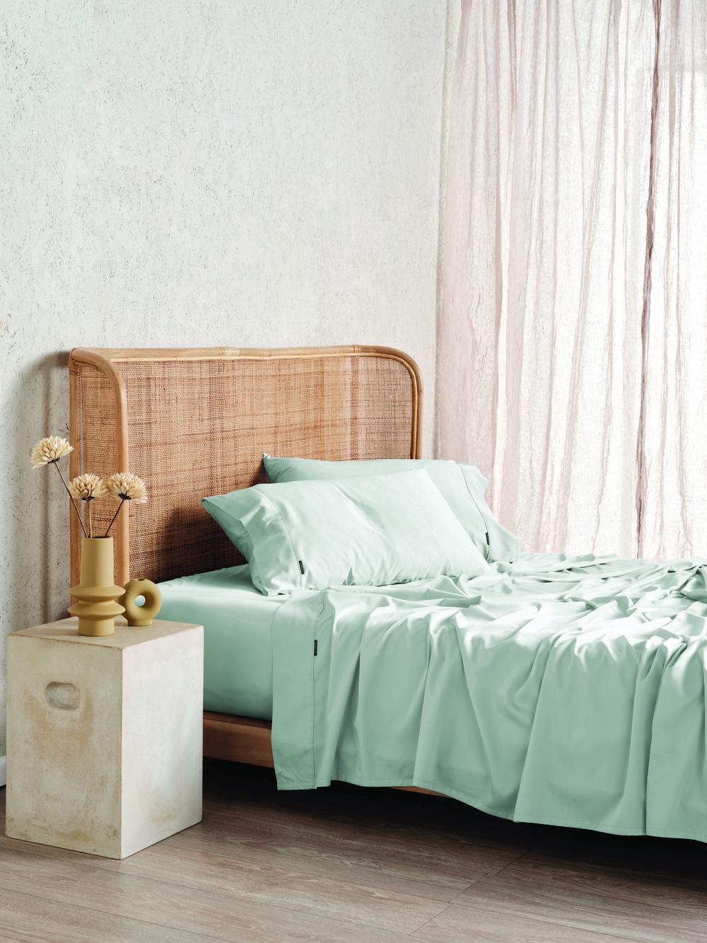 Linen House Nara Sheet Set (Sky) - Double | Buy online at The Nile