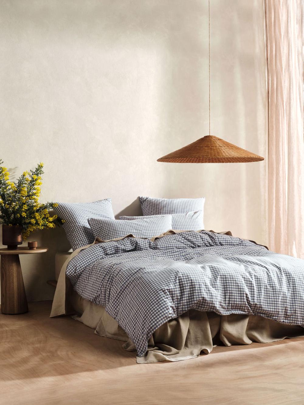 Linen House Springsteen Blue Quilt Cover Set - Queen | Buy online at The Nile