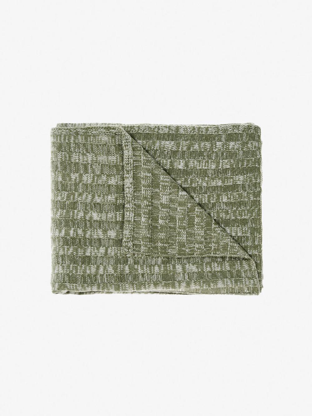 Linen House Giverny Throw (Moss) - 130x170cm | Buy online at The Nile