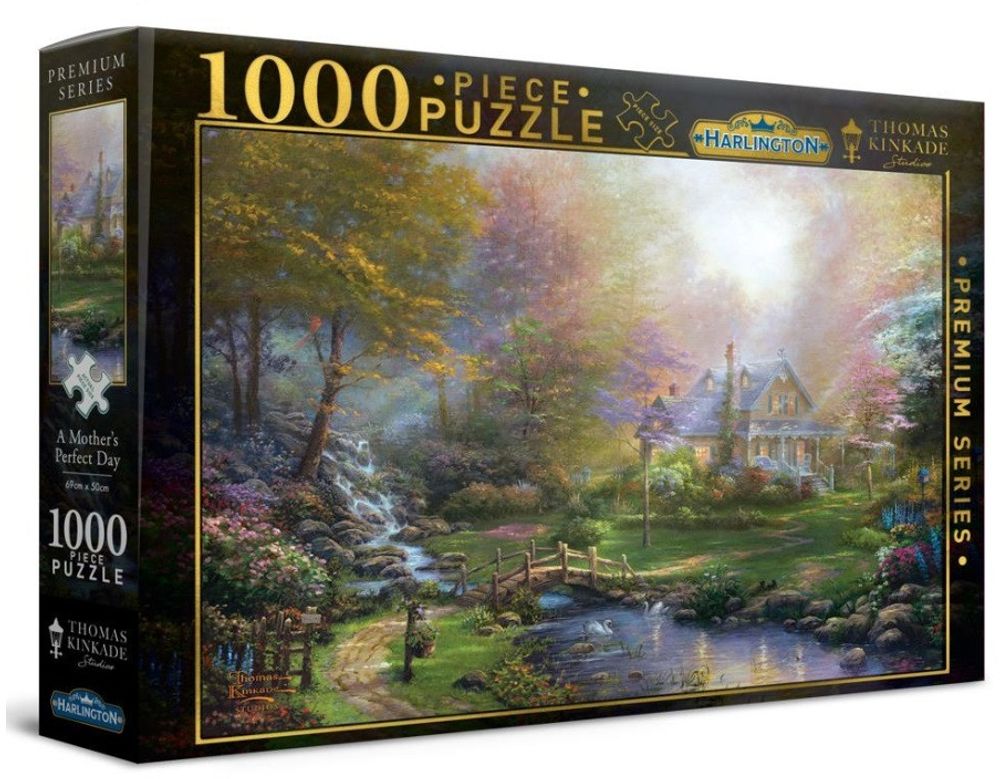 Harlington Thomas Kinkade A Mother's Perfect Day Puzzle, 1000 Piece ...