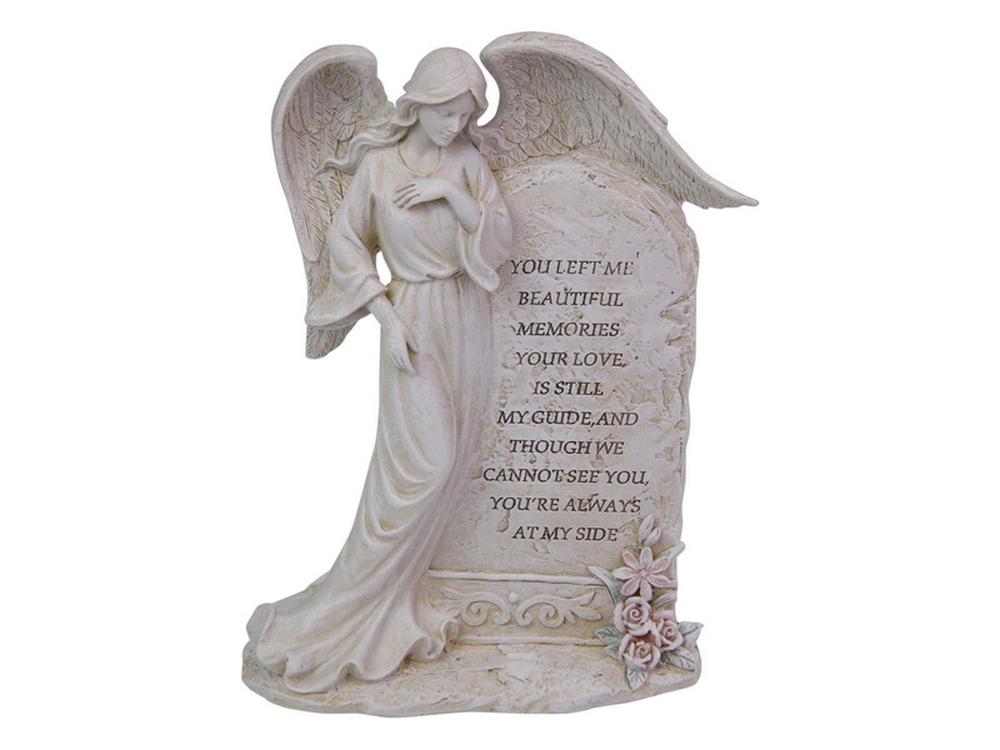 Rolling Hills Homewares Standing Inspirational Angel Plaque - 22cm ...