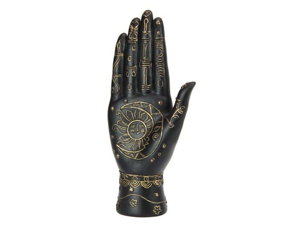 Malmar Enterprises Palmistry Hand Phrenology (Black/Gold) - 25cm | Buy ...