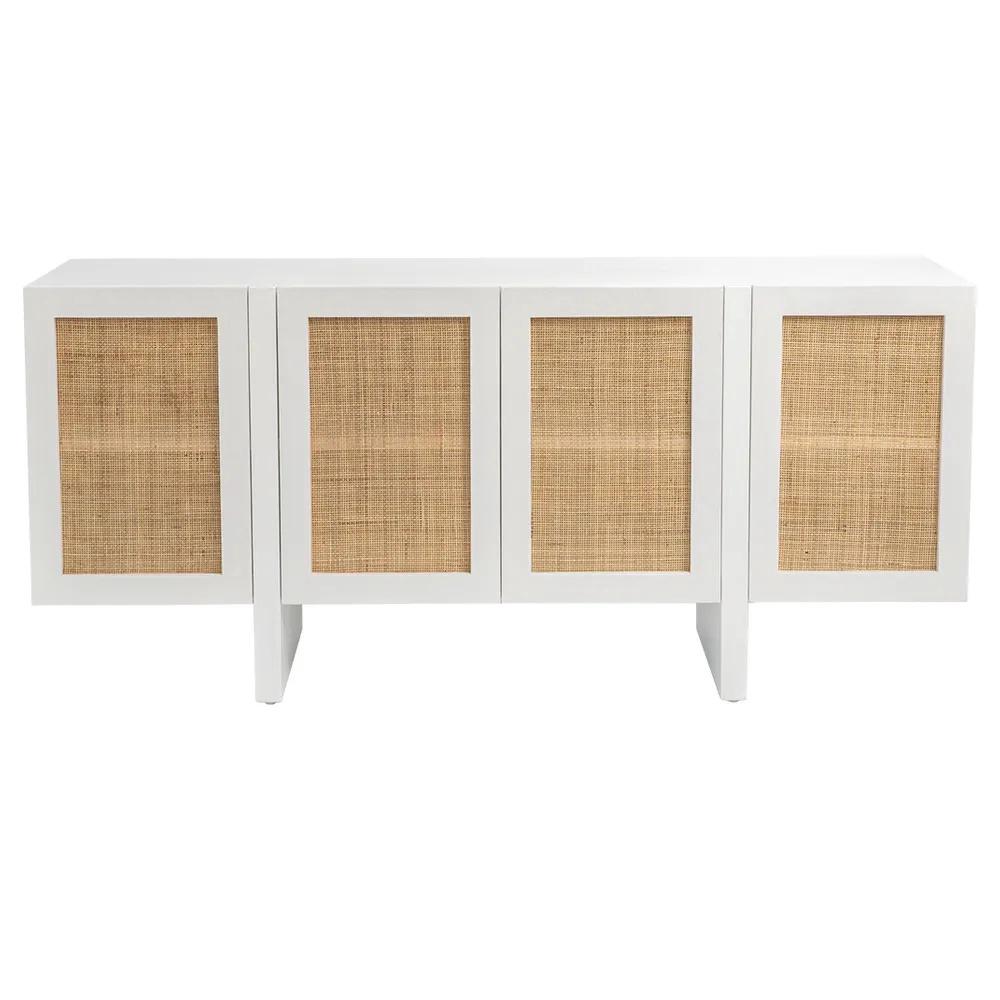 Cafe Lighting & Living Fleetwood Rattan Buffet (White) | Buy online at ...