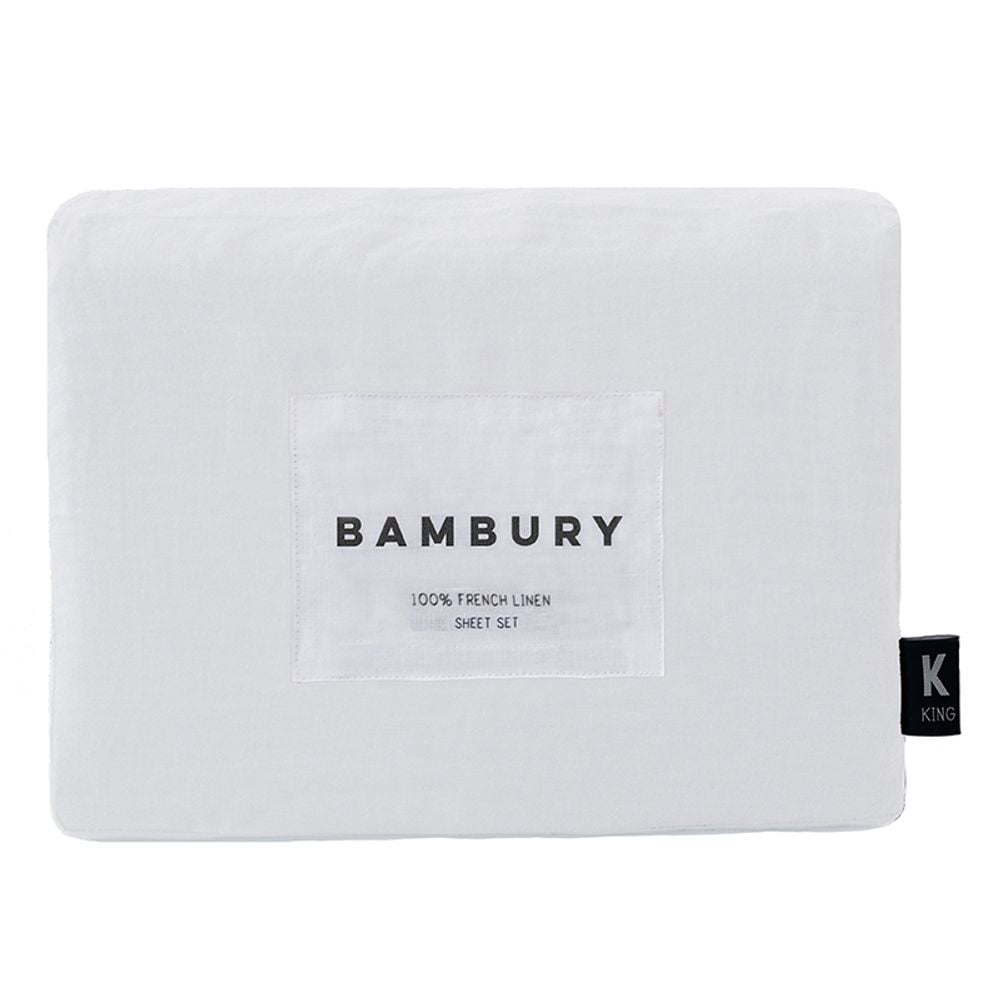Bambury Linen Sheet Set (Ivory) - Queen | Buy online at The Nile