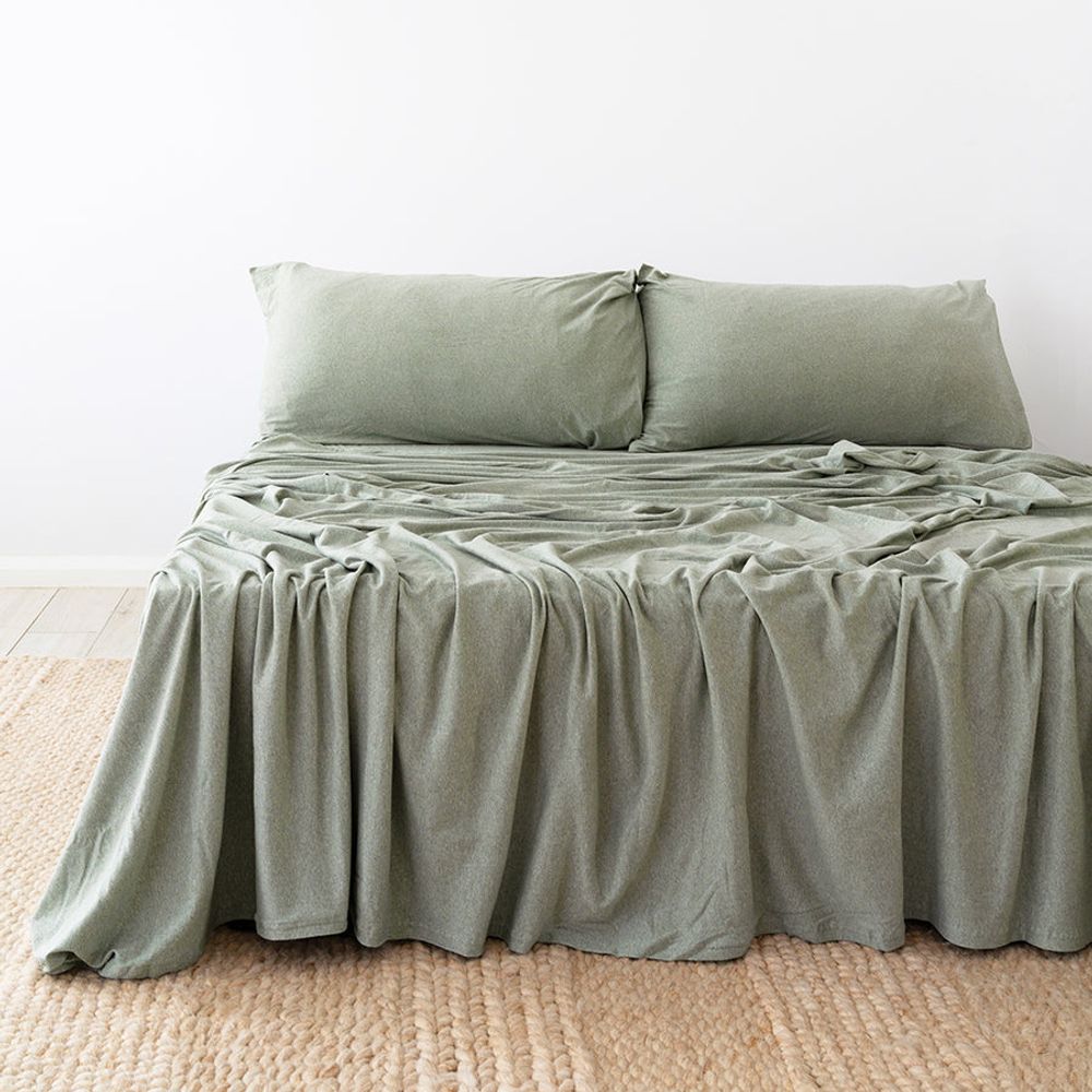 Bambury BedT Organica Sheet Set (Sage) - Queen | Buy online at The Nile