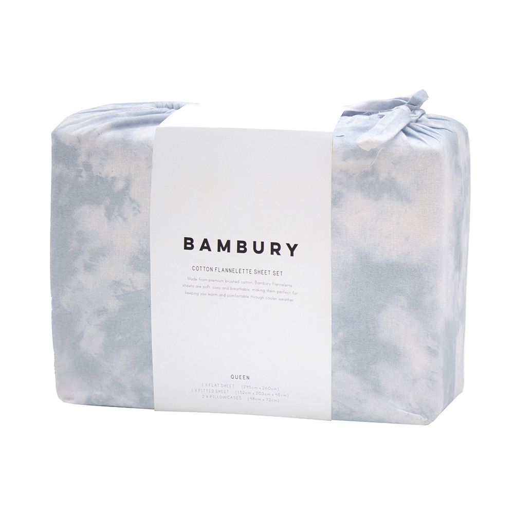 Bambury Nimbus Flannelette Sheet Set - Queen | Buy online at The Nile