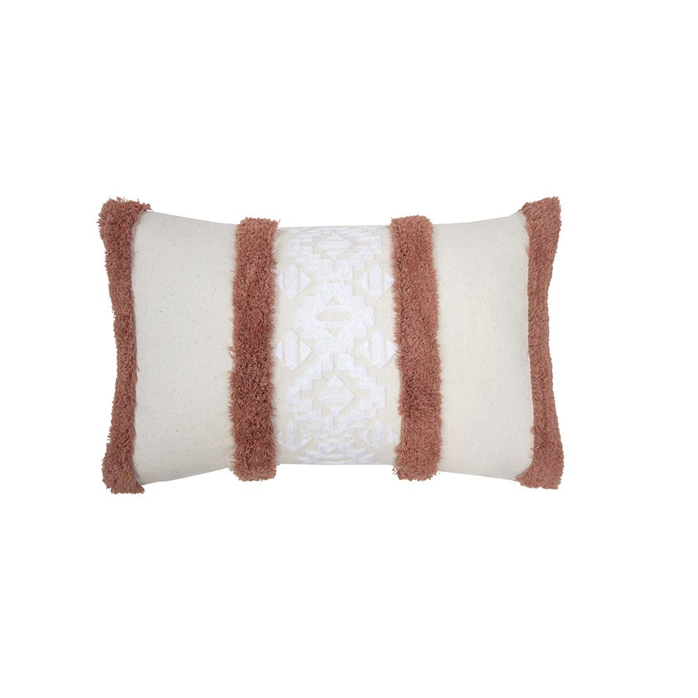 Bambury Sedona Rectangle Cushion (Clay) | Buy online at The Nile