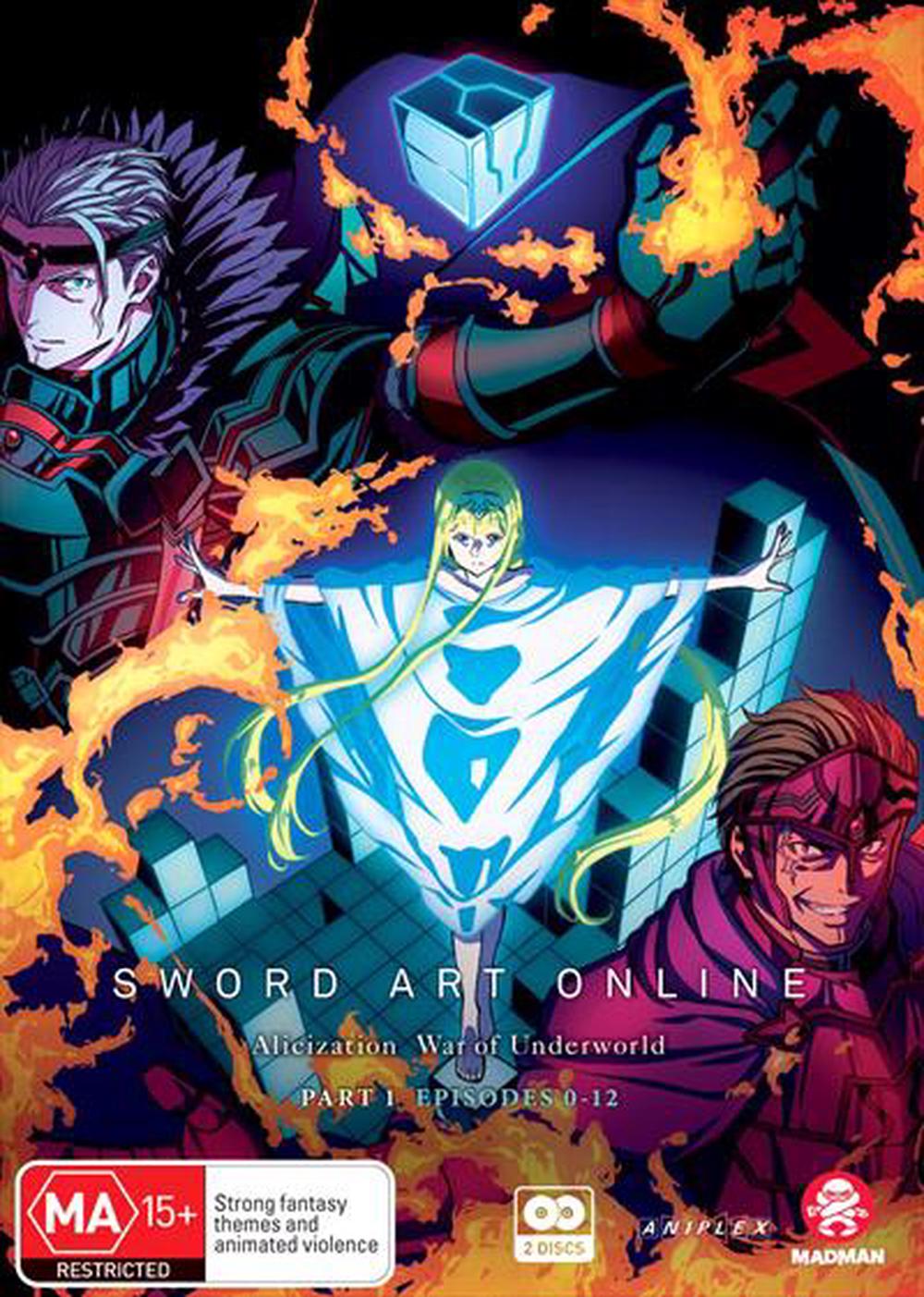 Sword Art Online Alicization - War Of Underworld: Part 1: Eps 0-12, DVD ...