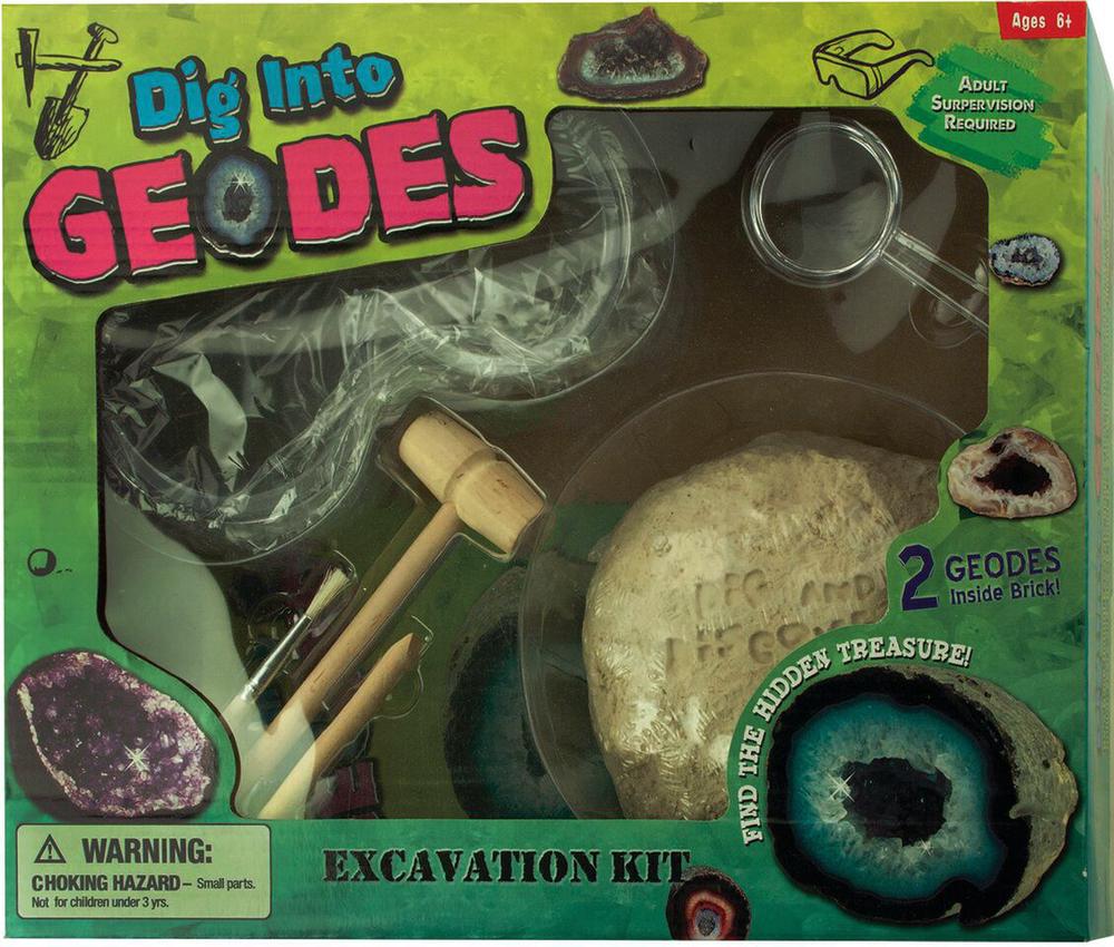Johnco Productions Dig Into Geodes Excavation Kit | Buy online at The Nile