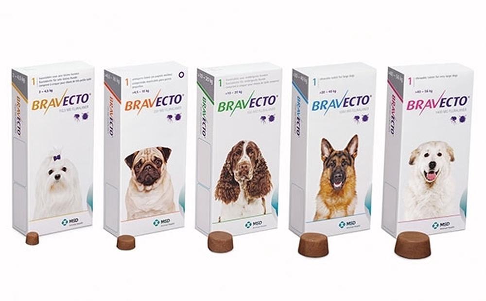 Bravecto Flea & Tick Control Chew Yellow Pack for Very Small Dogs 2-4 ...