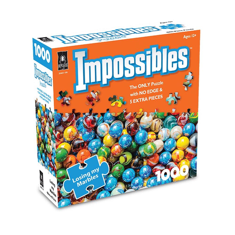 BePuzzled Impossibles: Losing My Marbles Jigsaw Puzzle, 1000 Piece ...