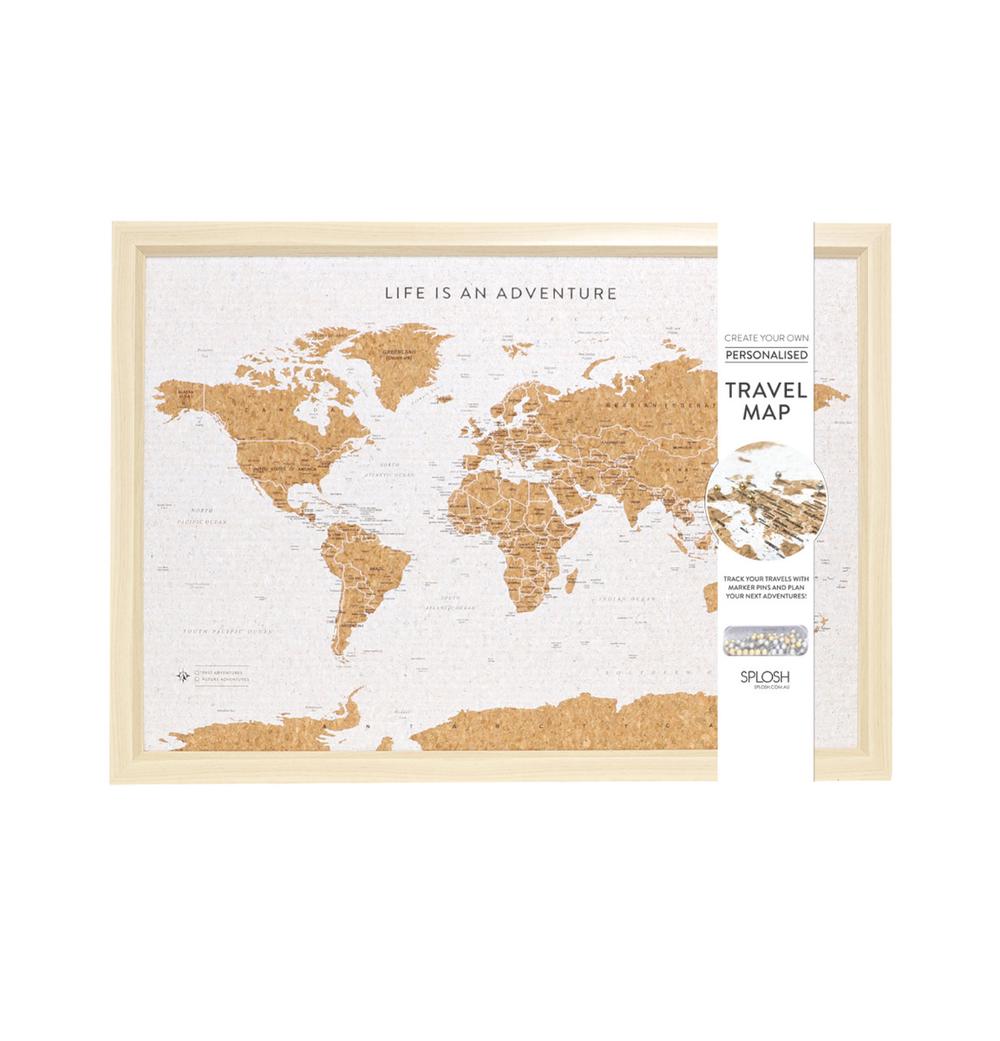 Splosh Travel Board World Map Small | Buy online at The Nile