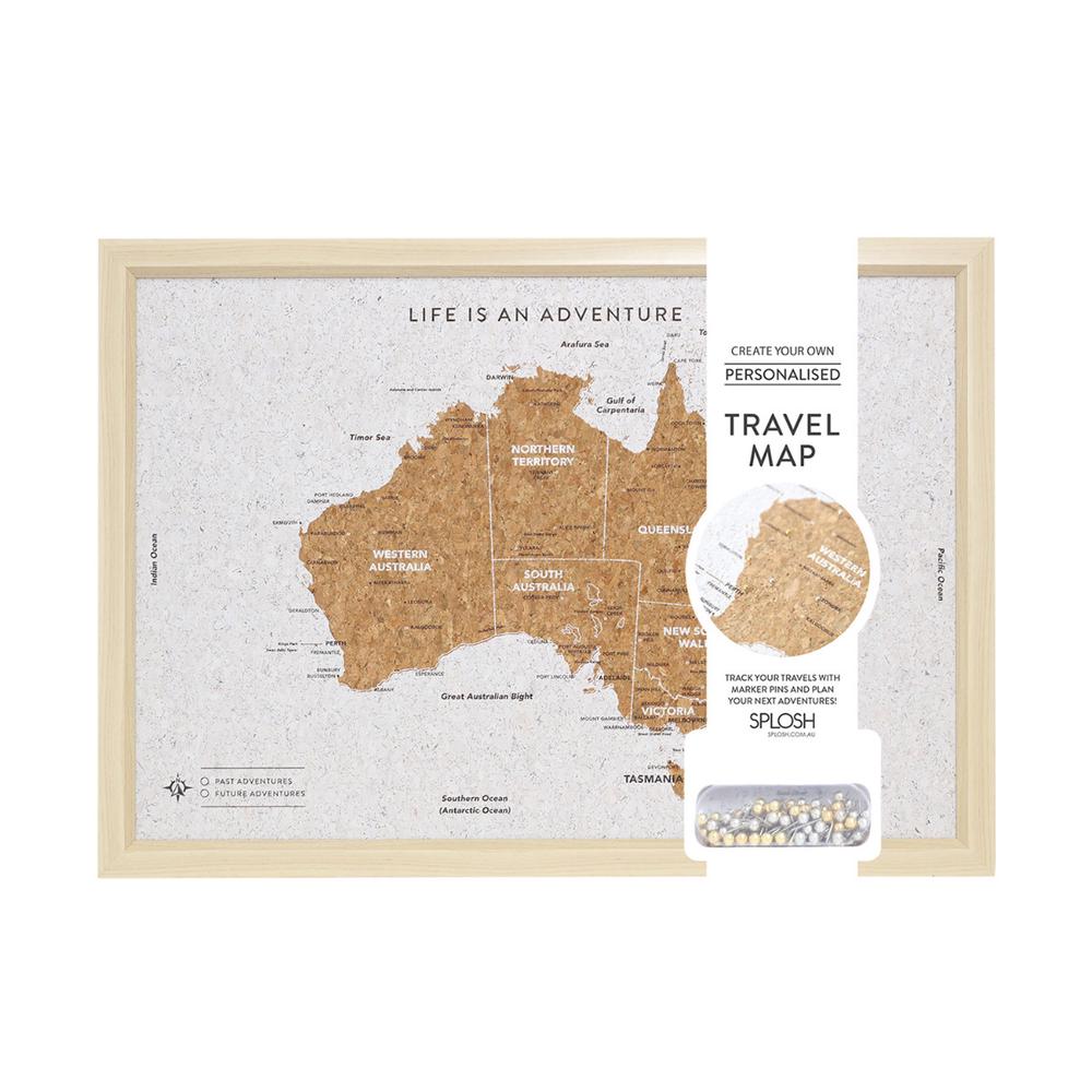 Splosh Travel Board Australia Map Small | Buy online at The Nile