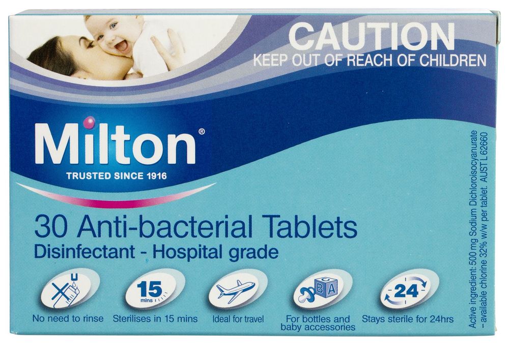 Milton Antibacterial Tablets - 30 Pieces | Buy online at The Nile