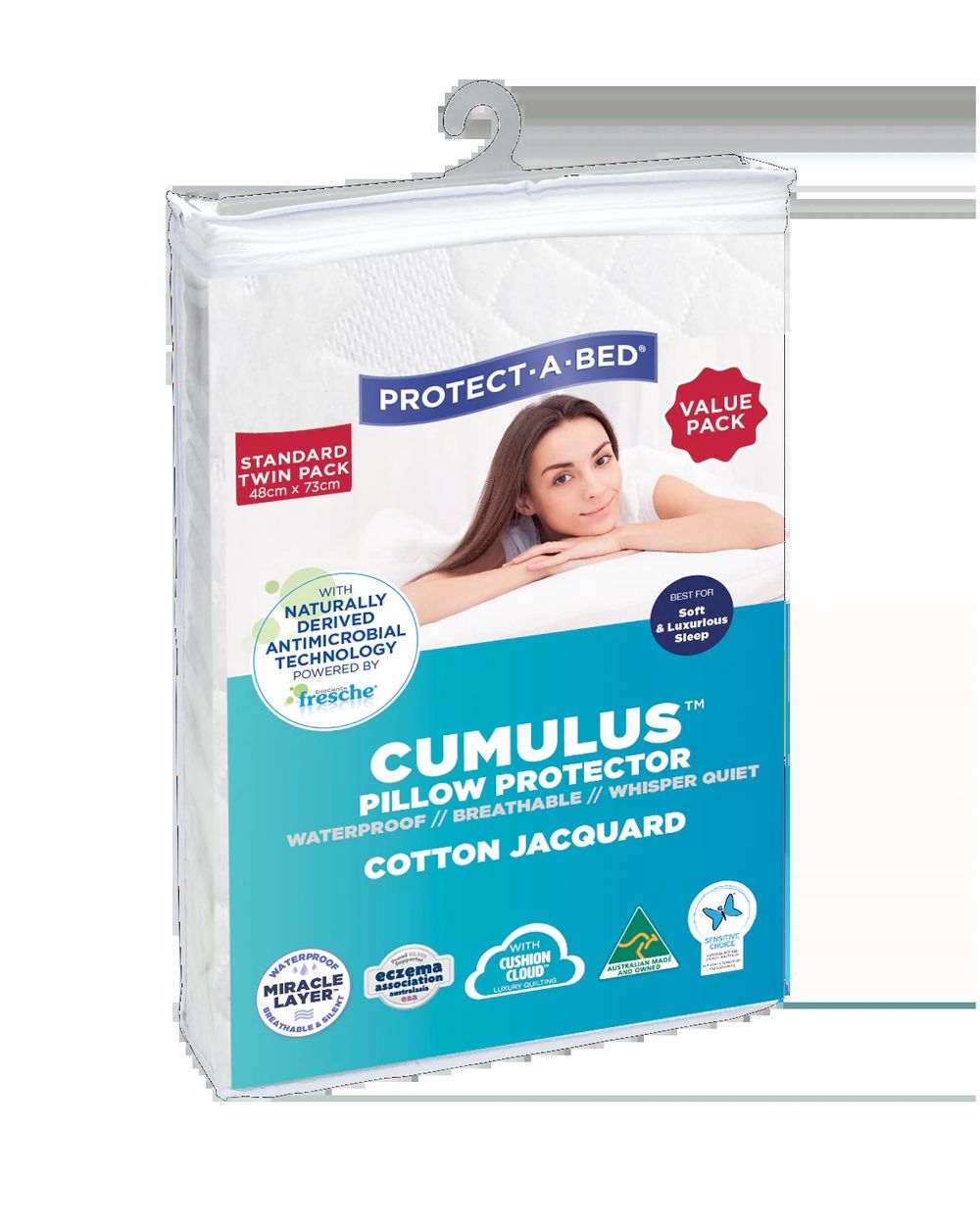 Protect A Bed Cumulus Waterproof Pillow Protector - Twin Standard PP ...