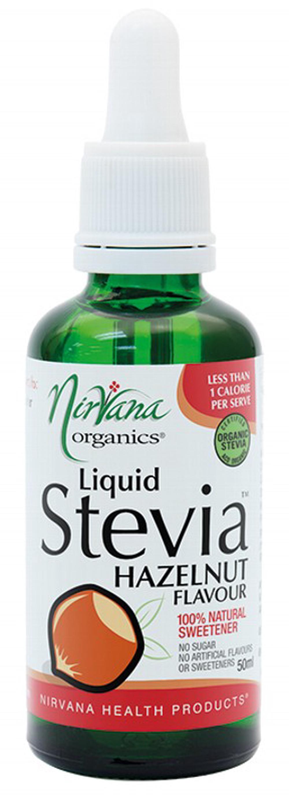 Nirvana Organics Organics Liquid Stevia Sweetener (Hazelnut) - 50mL ...