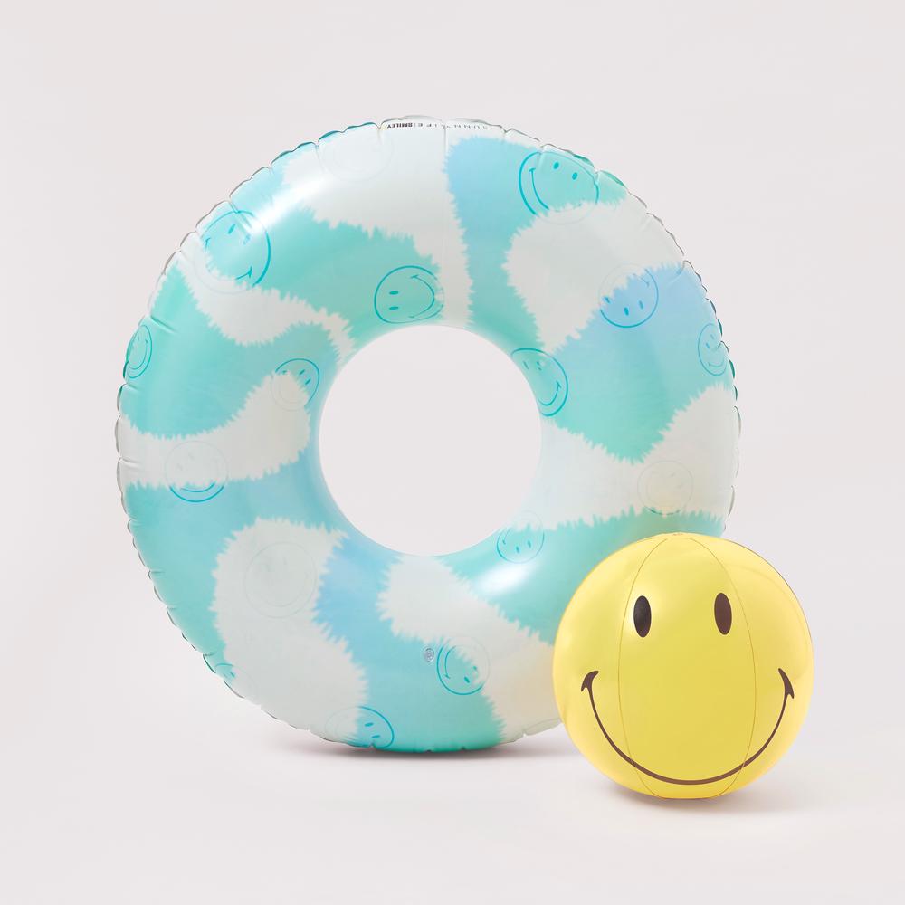 Sunnylife Pool Ring & Ball Set (Smiley) | Buy online at The Nile