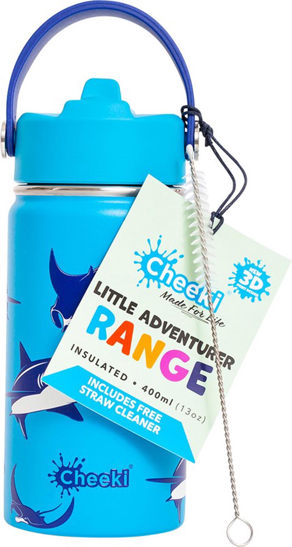 Cheeki Kids Bottle Insulated (Sharks) - 400mL | Buy online at The Nile