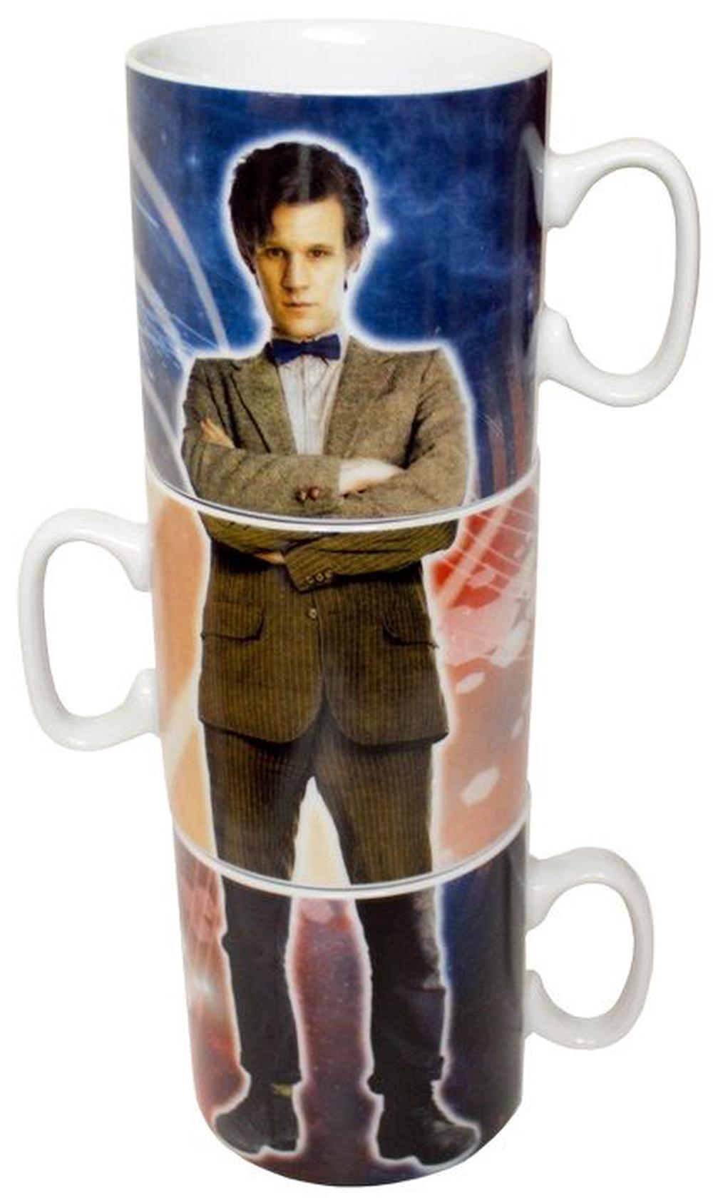 Ikon Collectables Doctor Who - 10th & 11th Doctors stacked Mug Set ...