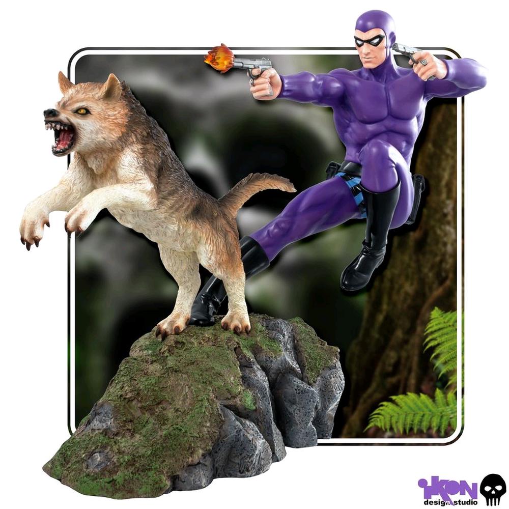 Ikon Design Studio The Phantom - Phantom and Devil Purple Suit Statue ...