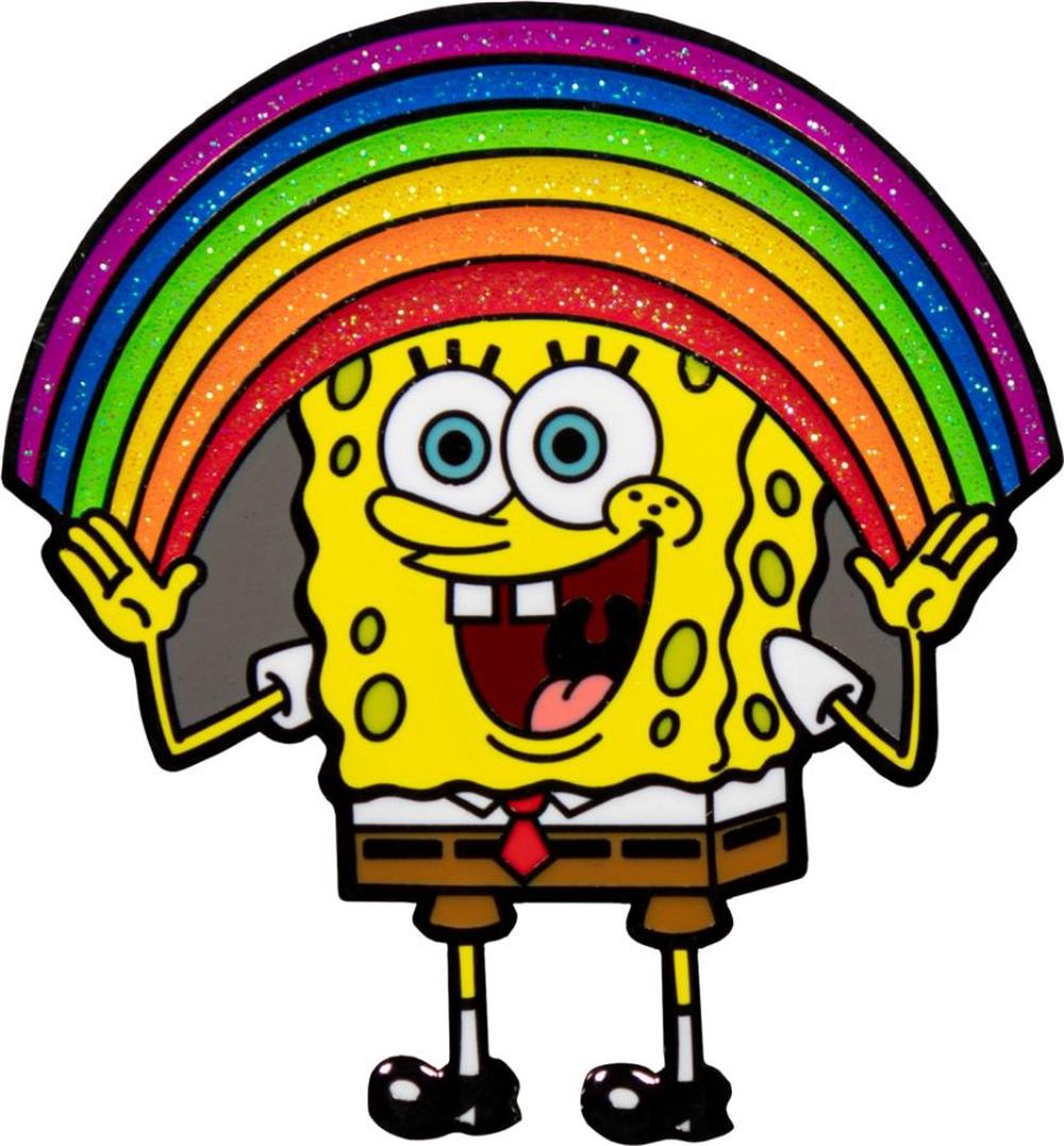 Ikon Collectables SpongeBob SquarePants - SpongeBob Rainbow Glitter ...