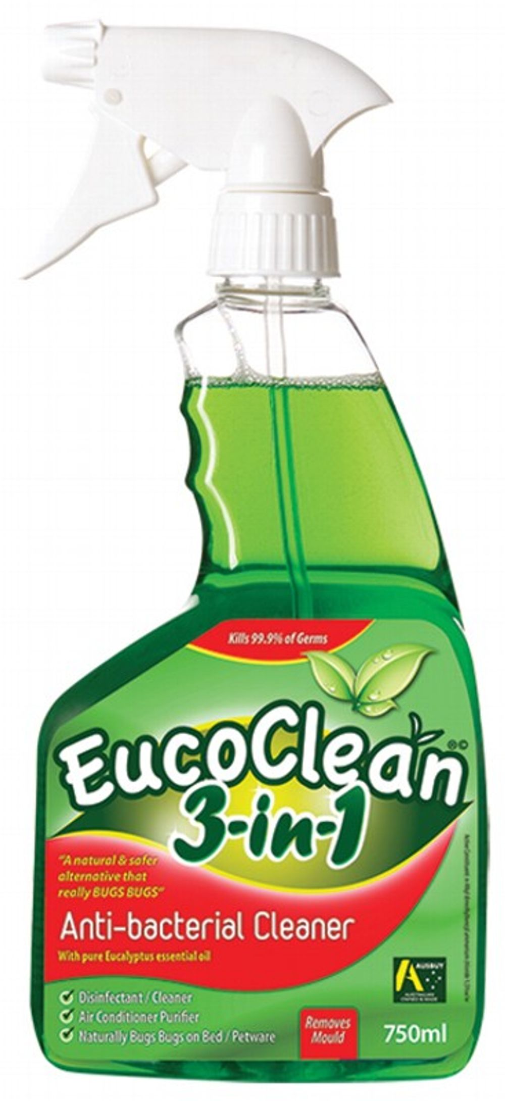 Eucoclean 3-in-1 Pure Eucalyptus Essential Oil Anti-Bacterial Spray ...