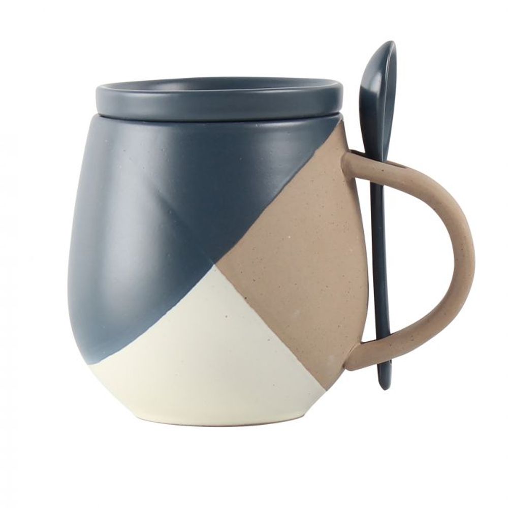 Davis & Waddell Origins Hug Mug Set, 3 Piece (Blue/White Speckle/Stone ...