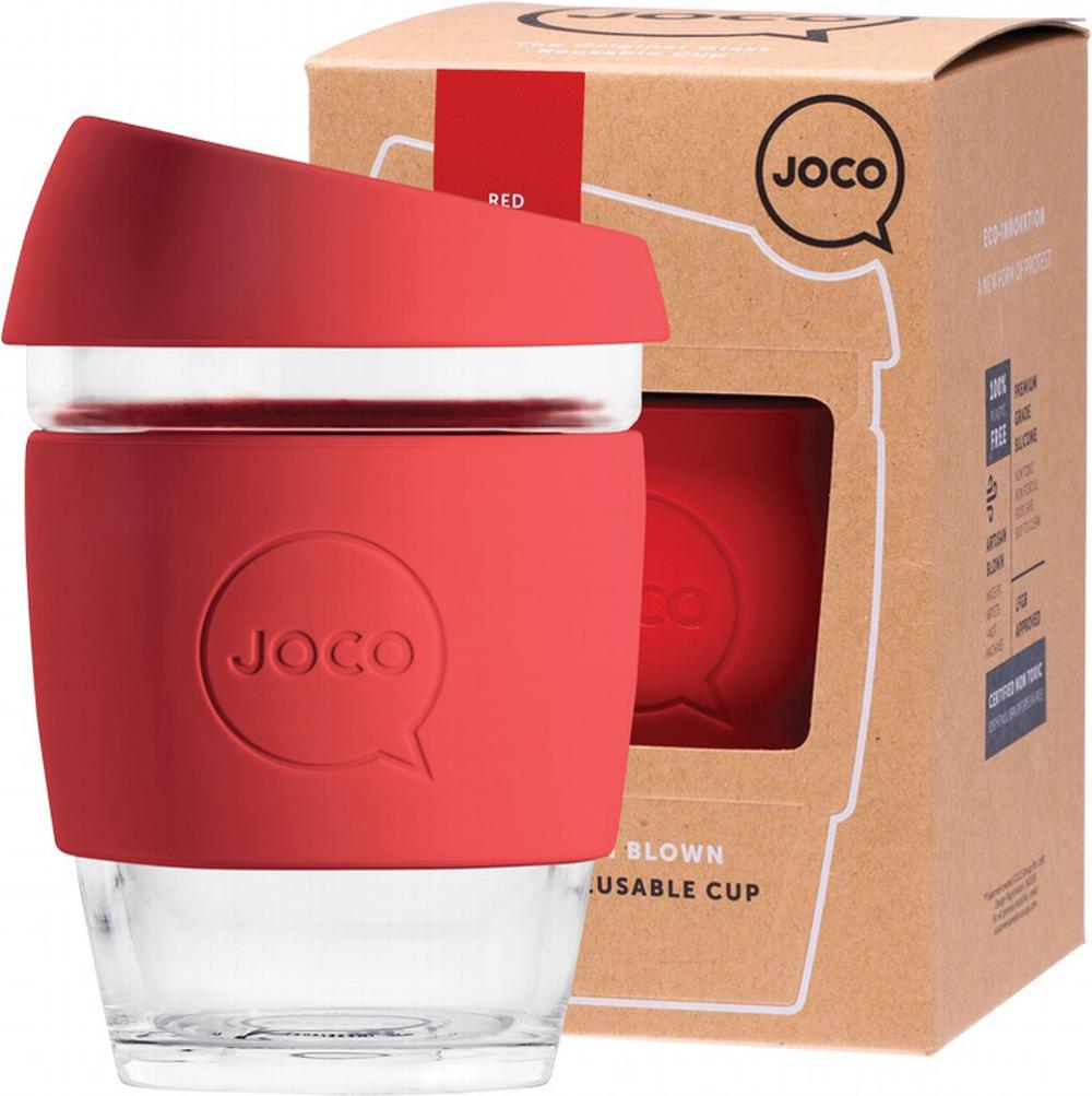 Joco Reusable Glass Cup (Red) - 354mL | Buy online at The Nile
