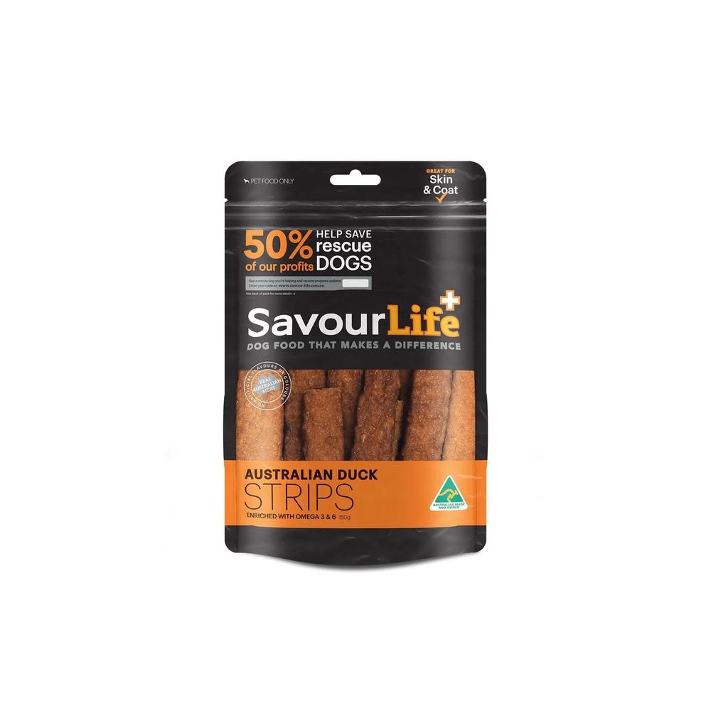Savourlife Treat Australian Duck Strips Strips - 150g | Buy online at ...