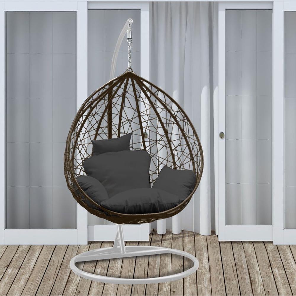 Arcadia Furniture Rocking Egg Chair Outdoor Wicker Rattan Patio Garden ...