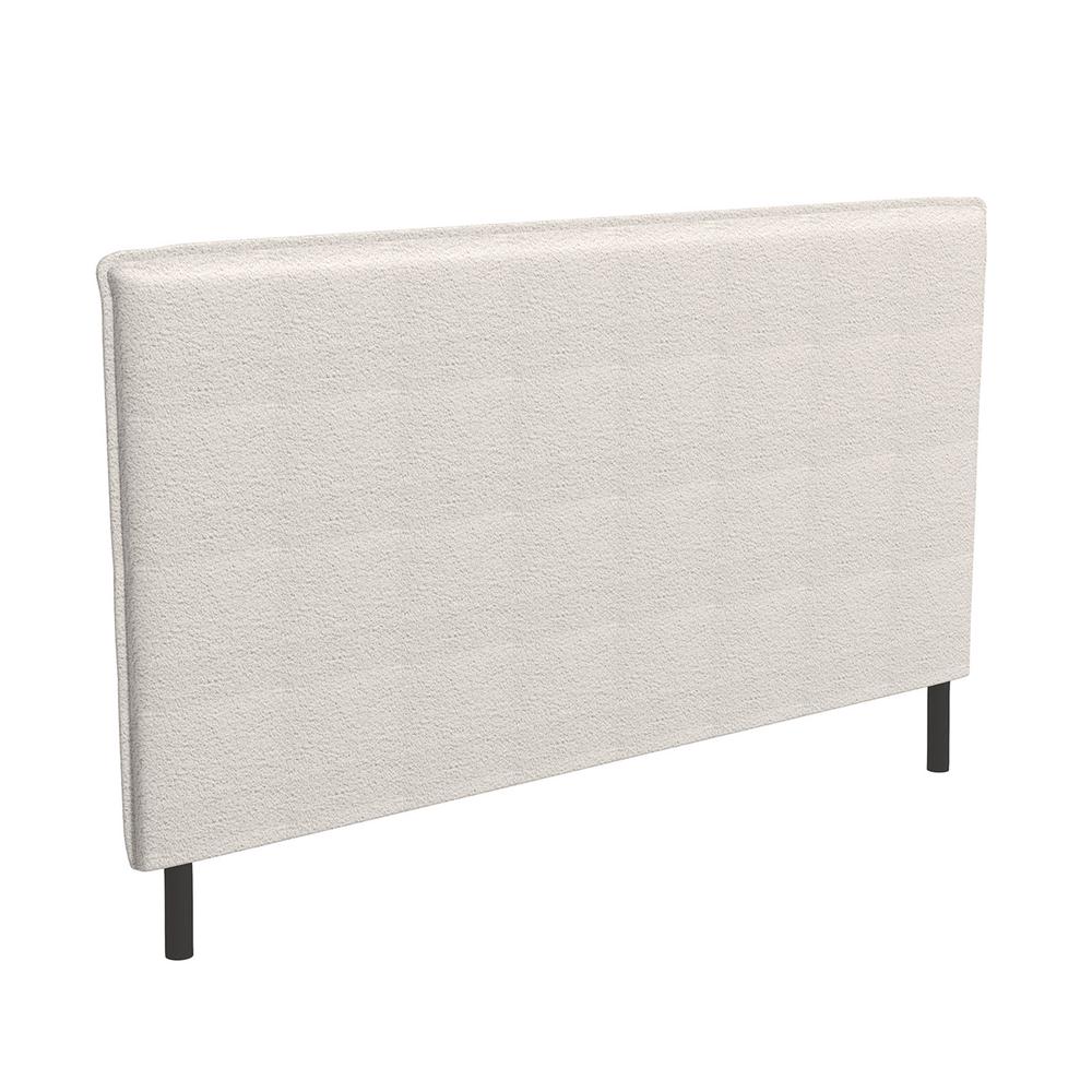 Milano Decor Gia Boucle Bedhead Upholstered Headboard (White) - Queen ...