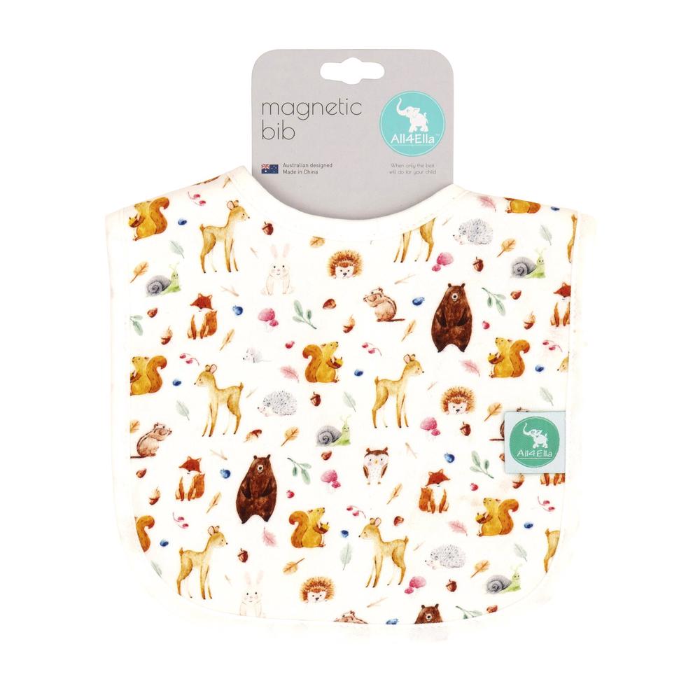 All4Ella Magnetic Bib (Forest Animals ) | Buy online at The Nile
