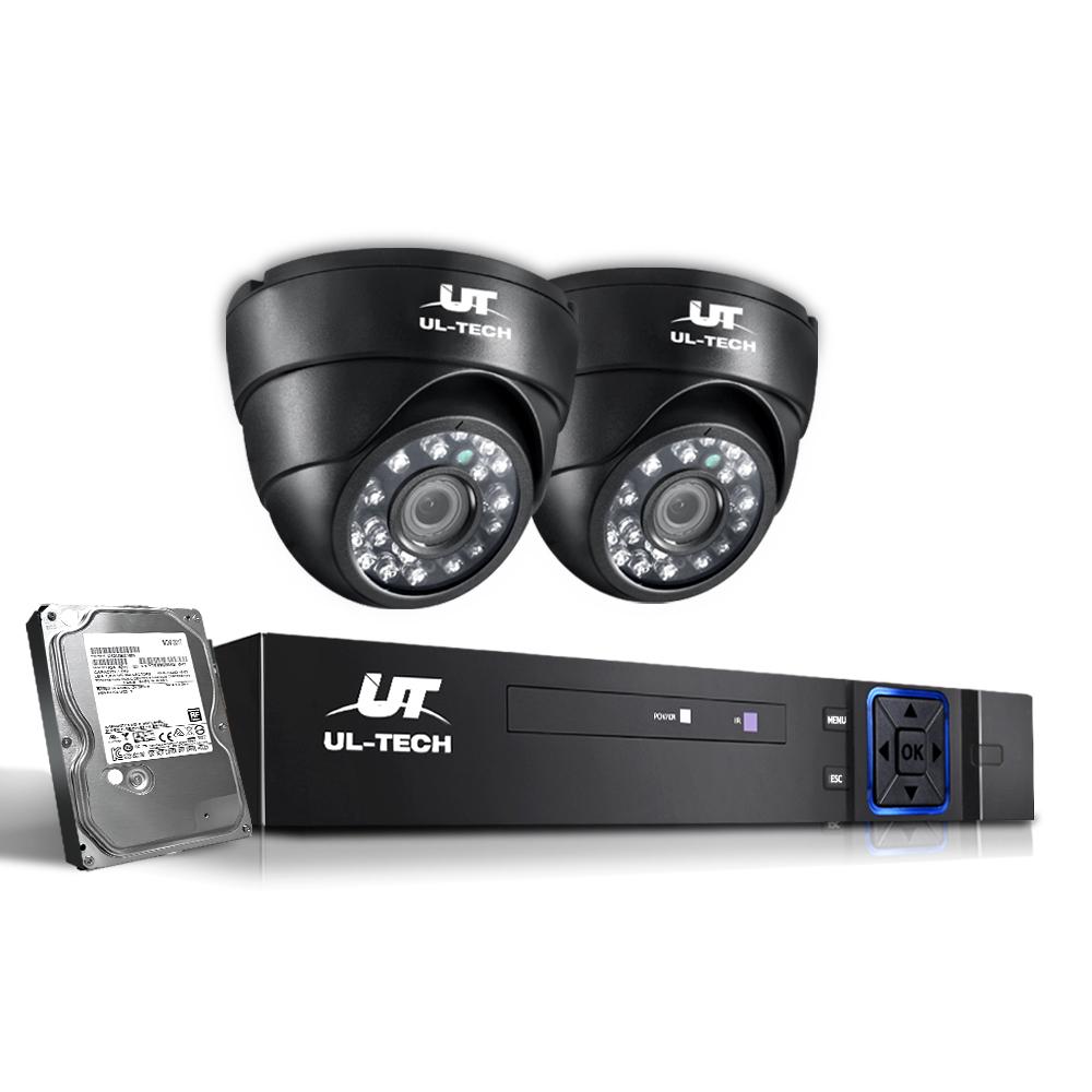UL-Tech CCTV Security System 2TB 4CH DVR 1080P 2 Dome Camera Sets | Buy ...