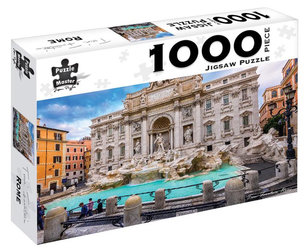 Puzzle Master 1000 Piece Jigsaw Puzzle - Trevi Fountain Rome | Buy ...