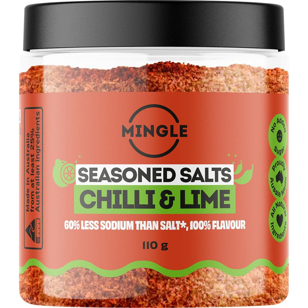 Mingle Chilli & Lime Seasoned Salts - 110g | Buy online at The Nile