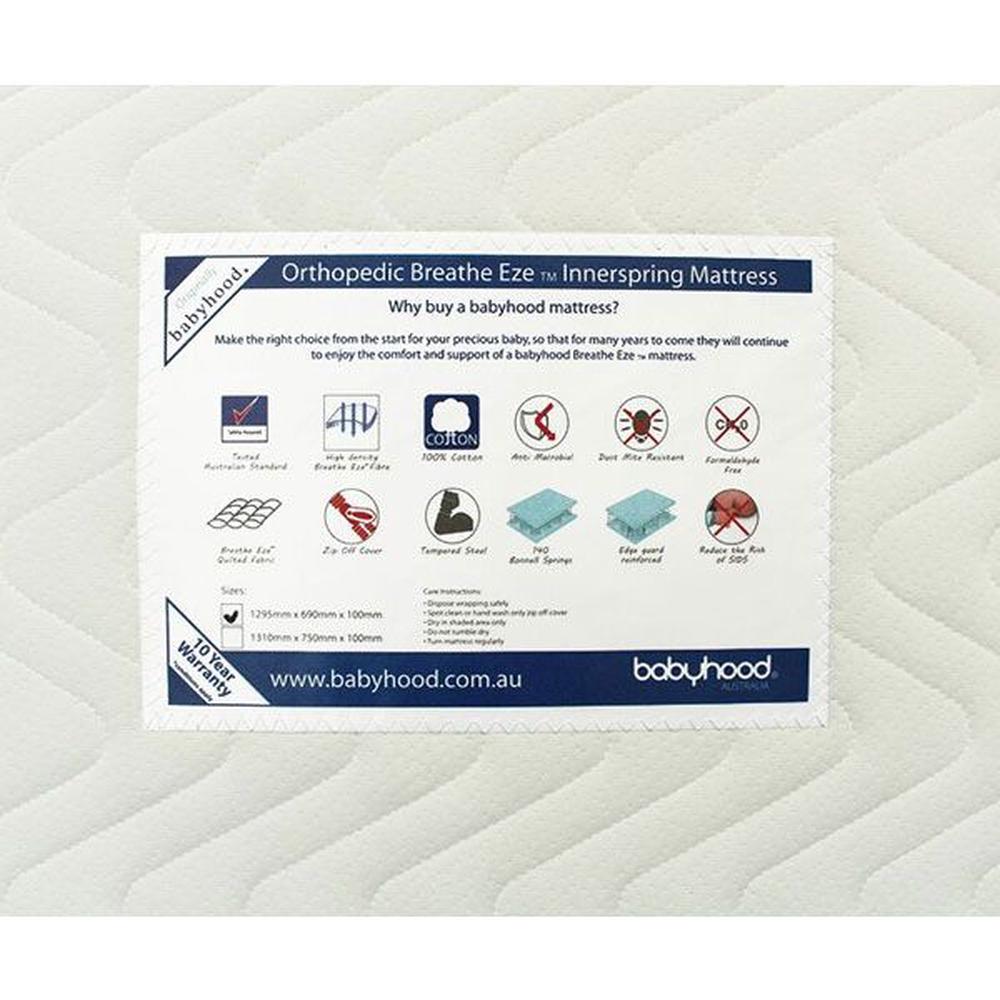 Babyhood Orthopaedic Breathe Eze Cot Mattress | Buy online at The Nile