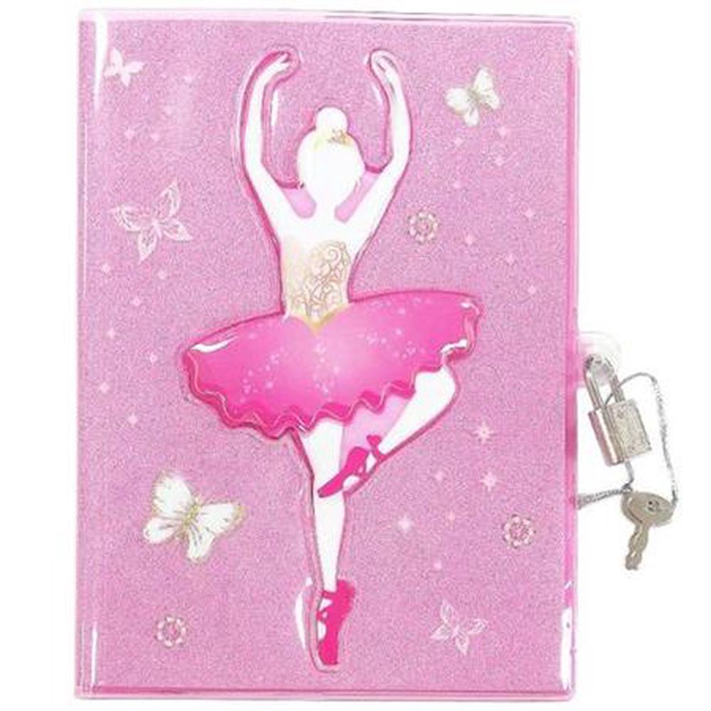 Pink Poppy Gift Ballet 3D Lockable Diary | Buy online at The Nile