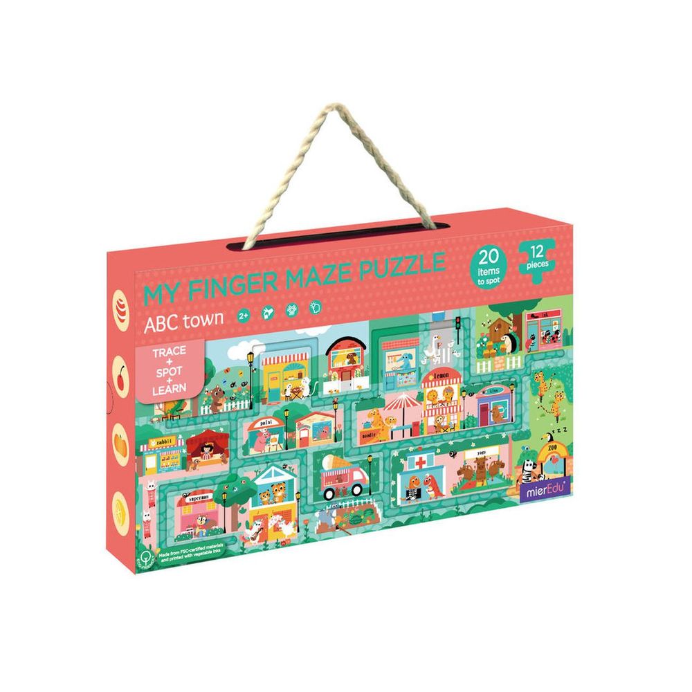 MierEdu ABC Town My Finger Maze Jigsaw Puzzle, 12 Piece | Buy online at ...