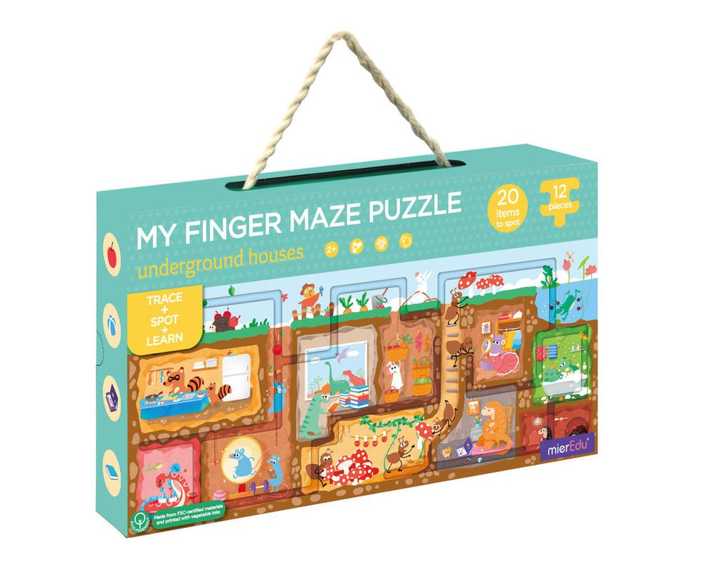 Mier Education My Finger Maze Puzzle - Underground Houses | Buy online ...
