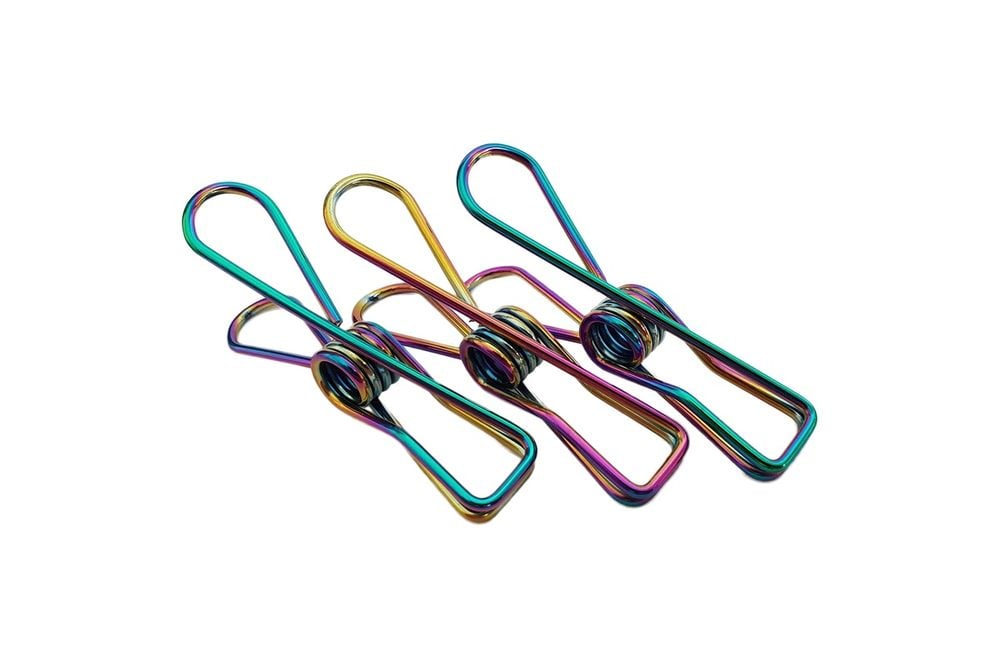 Activated Eco Stainless Steel Infinity Clothes Pegs, 20 Pack (Rainbow ...