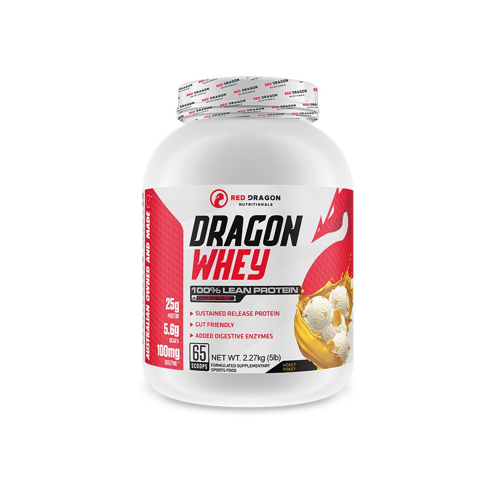 Red Dragon Nutrionals Dragon Whey Protein Powder Supplement (Hokey ...