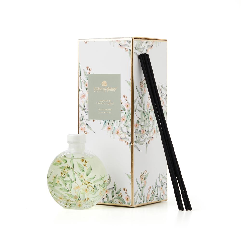 Logan & Mason Gumnut Reed Diffuser (Jasmine & Orange Flower) - 100mL ...