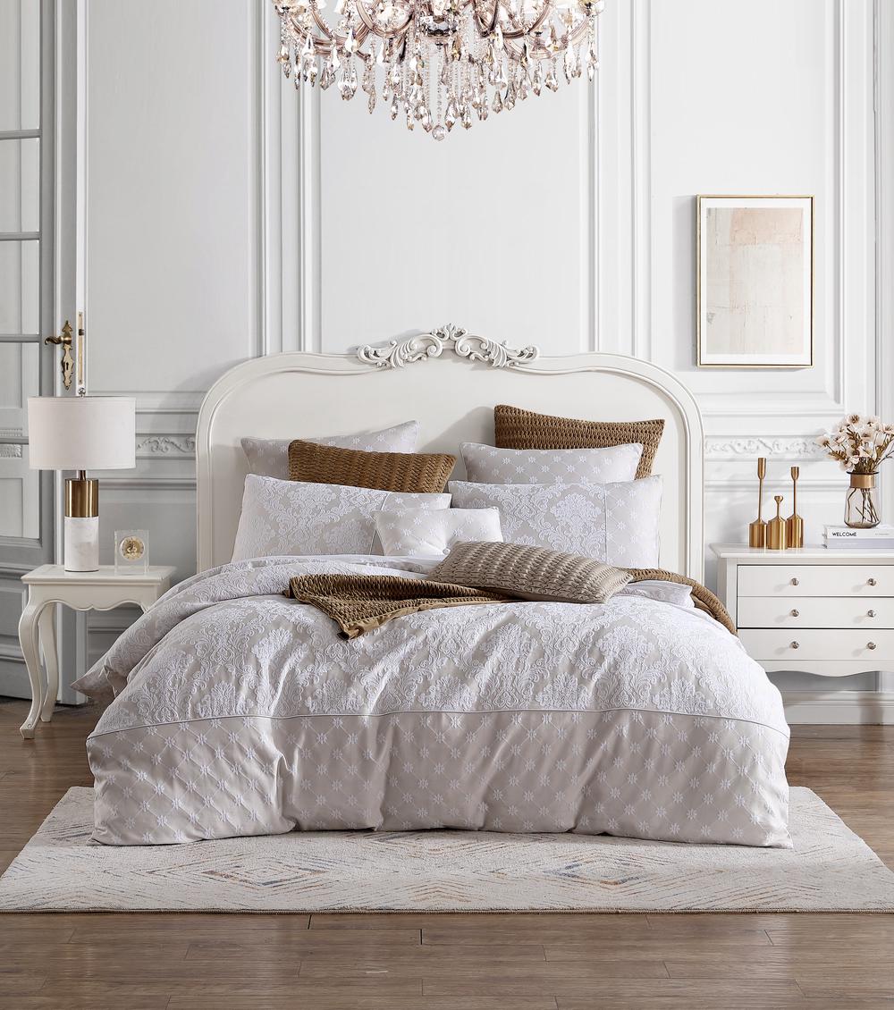 Private Collection Chantilly Quilt Cover Set (Linen) - Queen | Buy ...