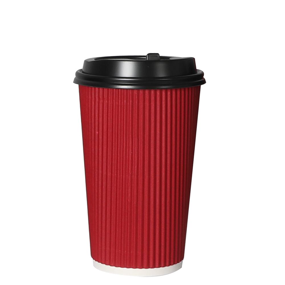 Toque Disposable Coffee Cup and Lid, 50 Piece (Red) - 16oz | Buy online ...